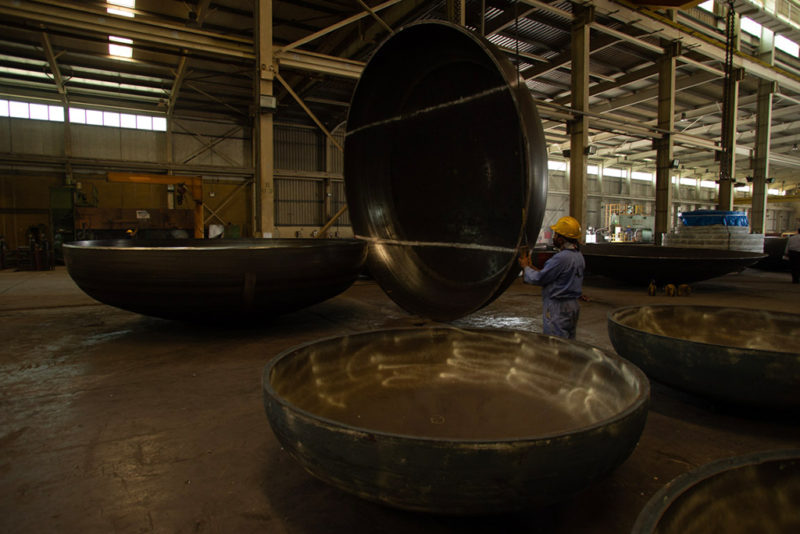 Hot Forming of Pressure Vessel Heads – Arabian Oasis Industries